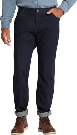 JP1880 Herren große Größen Übergrößen Menswear L-8XL bis 70, Jeanshose, 5-Pocket, Regular-Fit, Raw-Denim-Hose Dark Blue Denim 56 714283903-56