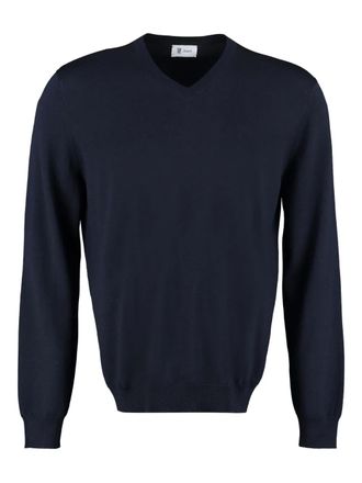 THE (ALPHABET) pull en laine - Bleu