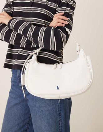 Polo Ralph Lauren Sac port&eacute; &eacute;paule &agrave; bandouli&egrave;re - Blanc
