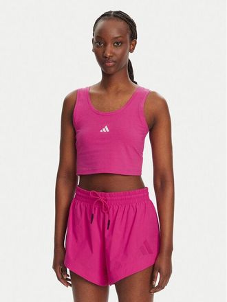 adidas Top Essentials Small Logo JP4792 Rosa Slim Fit