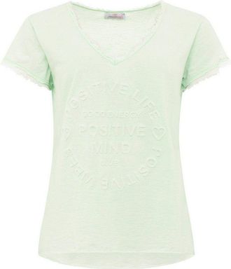 Zwillingsherz T-Shirt Damen T-Shirt Positive Mind in verschiedenen Farben Aufdruck Positive Mind