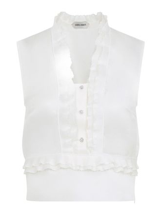 Alberta Ferretti Top - Cr&egrave;me