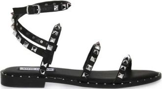 Steve Madden Femme, Chaussures, Noir, Taille: 38 1/2 EU Sandales de voyage