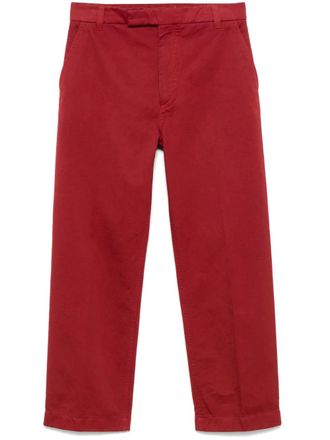 Thom Browne pantalon chino en coton - Rouge