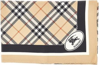 Burberry Check silk scarf Woman One Size