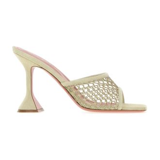 Amina Muaddi Damen, Schuhe, Gr&uuml;n, 40 EUGr&ouml;&szlig;e