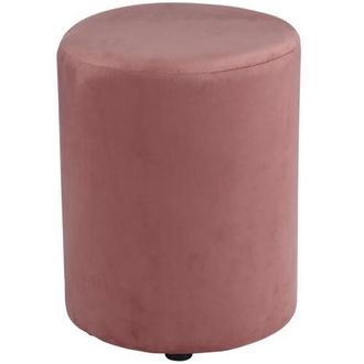 Arti Casa Pouf Round Velvet - Samt Hocker 28 x 36 cm - Fu&szlig;hocker oder Sessel Schlafzimmer - M&ouml;bel f&uuml;r Schminktisch - Kompakter Stuhl Klein - Hocker Schminktisch
