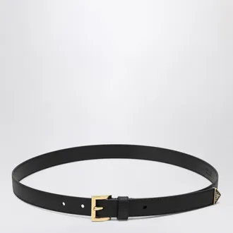 Prada Schwarzer Saffiano-Lederg&uuml;rtel