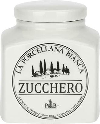 La Porcellana Bianca Porcellana Conserva Zuckerdose mit Porzellan&uuml;berzug, 500 ml, in Geschenkbox