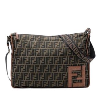 Fendi Pre-owned Canvas Umh&auml;ngetasche - - Pre-owned - Damen - Braun - ONE SIZE
