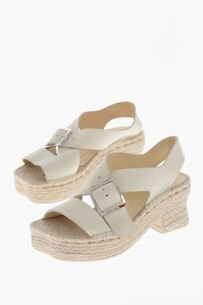 Loewe PAULAS Platform-Sandalen aus Leder mit 7 cm Kordelsohle Gr&ouml;&szlig;e 40