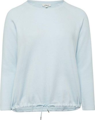 s.Oliver Sweatshirt Sweatshirt Sweatshirt im Relaxed Fit mit R&uuml;ckenprint