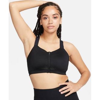 Nike Damen Top W NK DF ALPHA ZIP-FRONT BRA