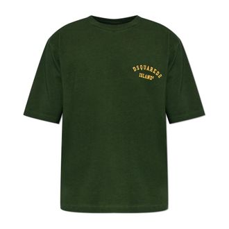 Dsquared2 Logo T-Shirt - - Tops - Herren - Gr&uuml;n - L