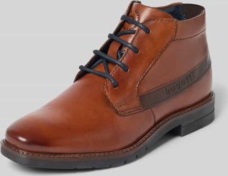 Bugatti Schn&uuml;rschuhe aus echtem Leder Modell Mero