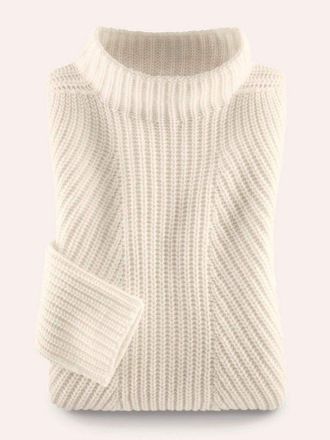 Walbusch Wollpullover Damen Nahtloser Wollpullover Merino Cashmere Langarm, Stehkragen, w&auml;rmend