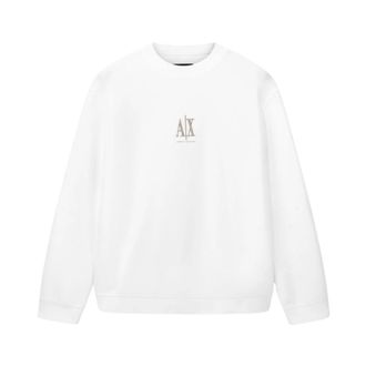 A|X Armani Exchange Icon Sweatshirt mit Rundhalsausschnitt - - Sweatshirts & Hoodies - Herren - Wei&szlig; - XS