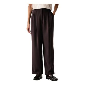 A|X Armani Exchange Pantalon Large - Femme - Pantalons - Brun - Taille: 40 FR