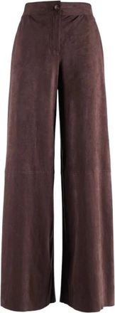 Nenette Pantalon large - Femme - Pantalons - Brun - Taille: 40 FR