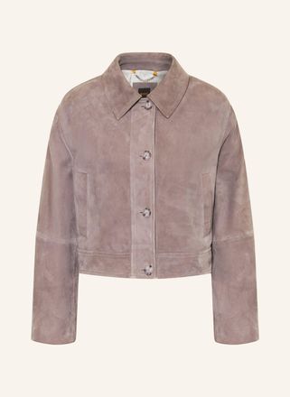 HUGO BOSS Lederjacke Sadela lila