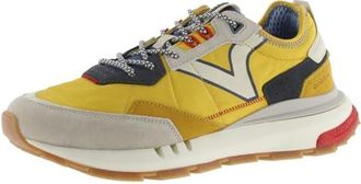 Victoria 1985 Basket Unisexe Wing Evo Nylon & Pièces Colorées & en Croûte De Cuir & Logo Rétro 8811100 pour Adulte Mostaza 44