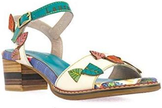 Laura Vita Laura Vita Femme Dicegoo 60 Sandales Peeptoe, Bleu Bleu, 40 EU