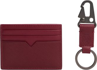 Tommy Hilfiger Herren Th Crest Cc Holder & Fob Am0am13779 Geschenkpaket, Purple (Deep Rouge)
