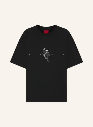 HUGO BOSS Hugo T-Shirt Dollo Oversize Fit schwarz