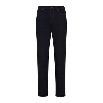 Kiton Slim-Fit High-Rise Baumwolljeans - - Jeans - Damen - Blau - 2XS