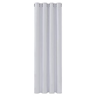 Deconovo Rideaux Occultants Isolant Thermique Anti Froid, 132X160 CM (Largeur X Hauteur), Rideaux pour Salon et Chambre, Design Moderne à Oeillets, Gris Perle,