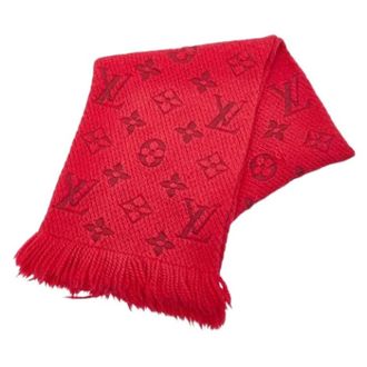 Louis Vuitton Pre-owned Vintage Silk Scarf - Femme - Pre-owned - Rouge - Taille: ONE Size