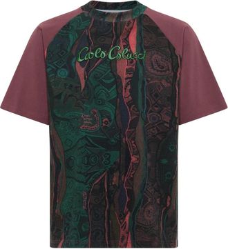 Carlo Colucci Homme, Tops, Multicolore, Taille: M T-Shirt