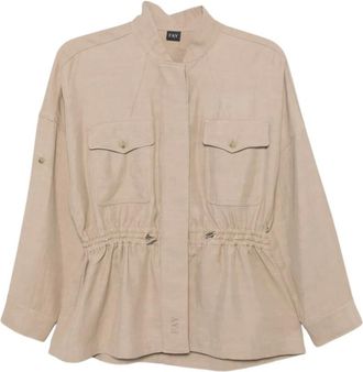 Fay Femme, Vestes, Beige, Taille: 42 FR Veste L&eacute;g&egrave;re