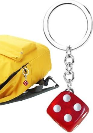 Generic Porte-cl&eacute;s breloque | Porte-cl&eacute;s en forme de d&eacute; pour sac &agrave; dos | Porte-cl&eacute;s cool pour femmes, hommes, gar&ccedil;ons, filles, enfants, adolescents, adultes e