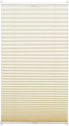 Gardinia 32627 Plissee zum Klemmen, Blickdichtes Faltrollo, Alle Montage-Teile inklusive, EASYFIX Plissee verspannt mit Zwei Bedienschienen, Elfenbein, 85 x 13