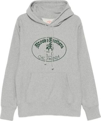 Brain Dead Homme, Sweatshirts et sweats &agrave; capuche, Gris, Taille: S California Logo Sweat &agrave; capuche