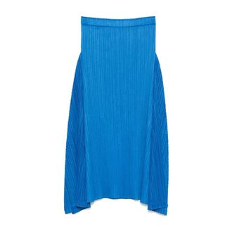 Issey Miyake Femme, Jupes, Bleu, Taille: 42 FR Jupes Midi
