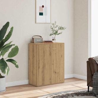 vidaXL Buffet ch&ecirc;ne artisanal 60x30x75 cm bois ding&eacute;nierie Vidaxl