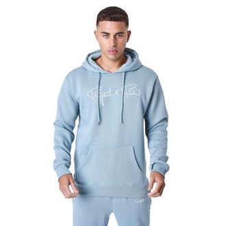 Project X Paris Sweat à Capuche Unisexe Essentials Bleu Gris S