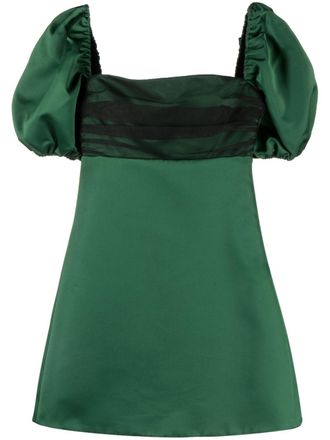 Viktor & Rolf Minikleid mit Schluppe - Gr&uuml;n