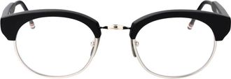 Thom Browne unisex, Accessoires, Noir, Taille: 47 MM Lunettes ovales en ac&eacute;tate et titane