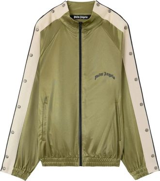 Palm Angels Homme, Sweatshirts et sweats &agrave; capuche, Vert, Taille: M SweaT-shirt