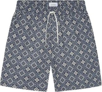 Les Deux Homme, Maillots de bain, Bleu, Taille: L Harry Arabesque Aop Shorts