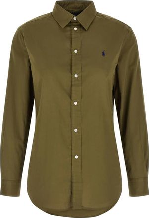 Polo Ralph Lauren Femme, Blouses et Chemises, Vert, Taille: 42 FR Chemise l&eacute;g&egrave;re en coton