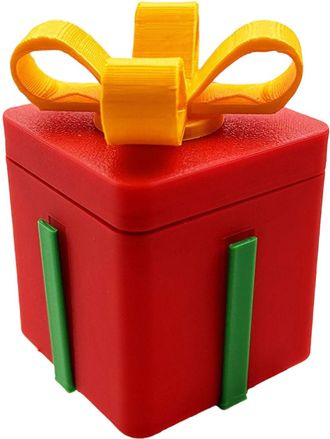 Generic 3D Printed Joke Boxes Christmas Decorations - Joke Christmas Box | Adorable Home Ornament for Shelf, Mantel, Vanity, Bedroom, Office, Kitchen, Living 