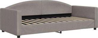 vidaXL Tagesbett Taupe 90x200 cm Stoff Vidaxl