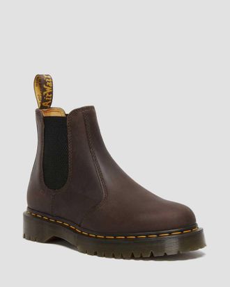 Dr. Martens Leder 2976 Bex Crazy Horse Chelsea Stiefel Schuhe in Braun, Gr&ouml;&szlig;e: 36