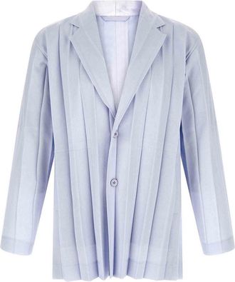 Homme Pliss&eacute; Issey Miyake Blazer - Bleu Clair