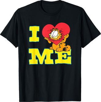 Garfield I Heart Me Funny Block Letters Love Cat Cartoon T-Shirt