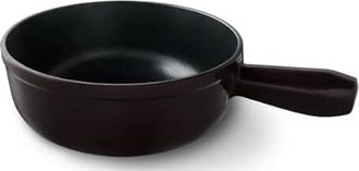 Kisag LENK K&auml;sefondue Caquelon f&uuml;r 4-6 Personen, &Oslash;20 cm, 2 l, emaillierter Gusseisen Topf mit Seitengriff, K&auml;sefondue Topf Induktion & alle Herdarten, ofenf